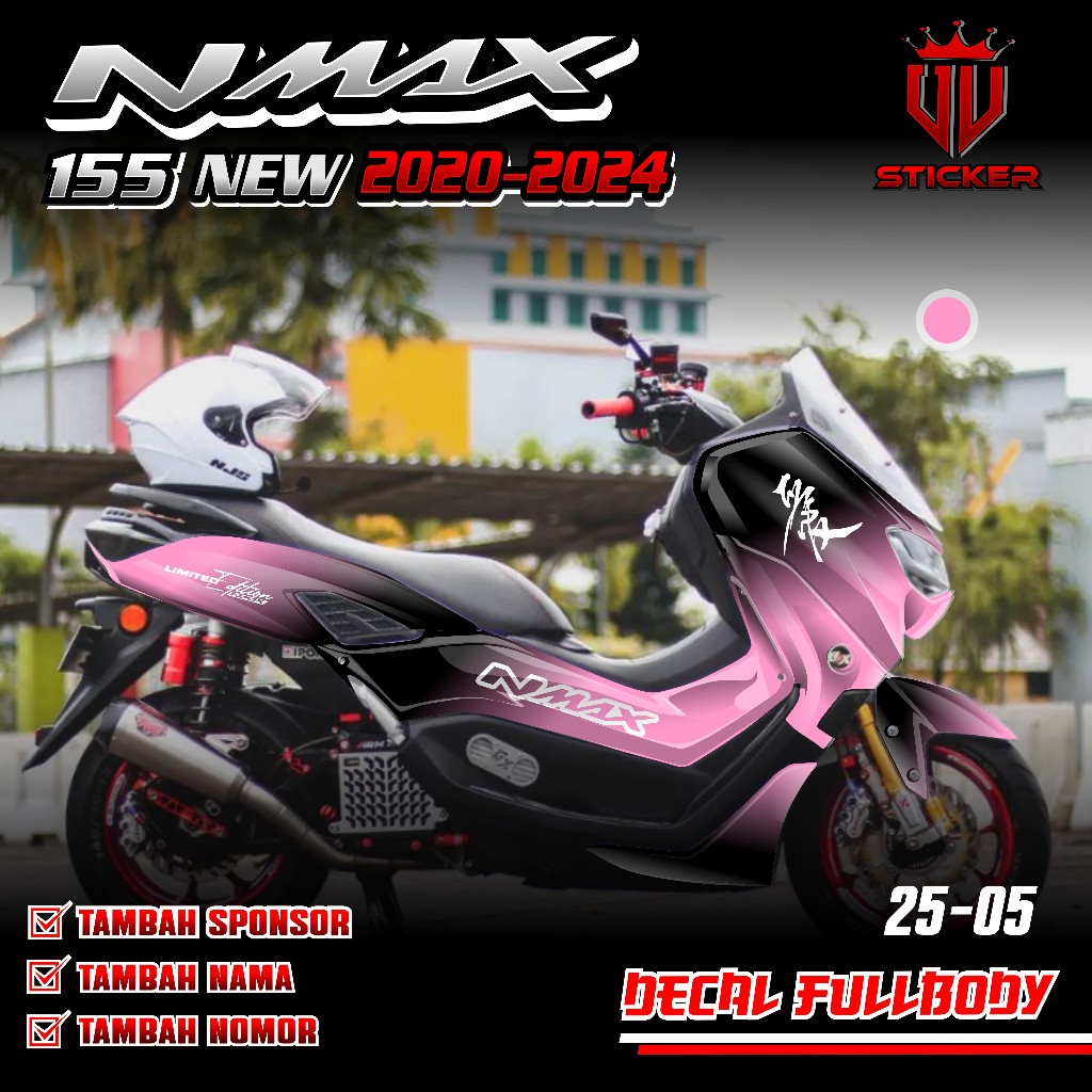 Yamaha NMAX NEW 155 CONNECTED Full Body Decal Sticker 2020 2021 2022 ...
