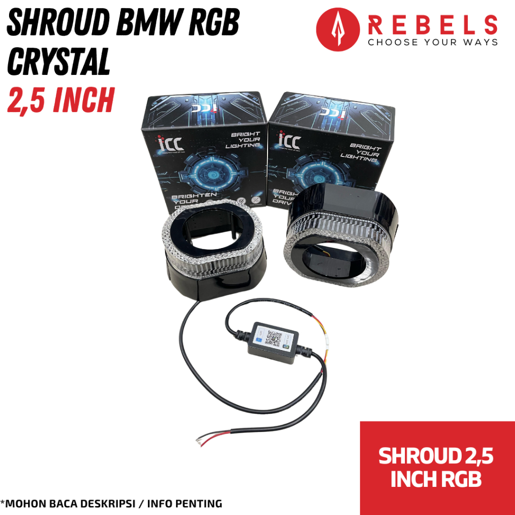 Shroud RGB ICC 5D Glory Crystal 2.5 Inch BMW Bluetooth App Ready - UNIT ...
