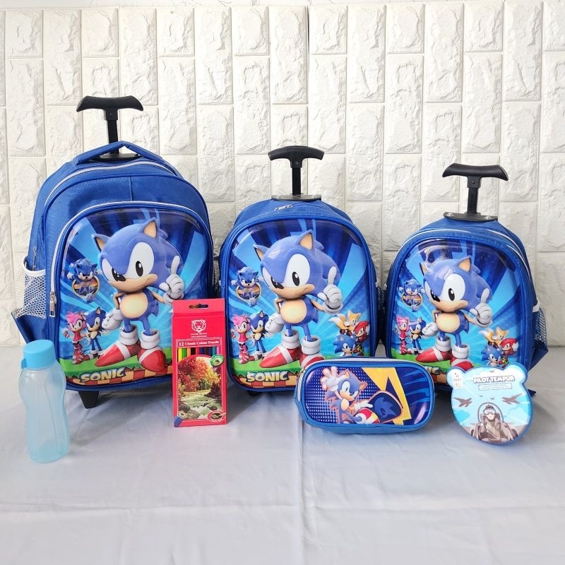 Sonic Trolley Bag for Kindergarten and Elementary School Children with ...