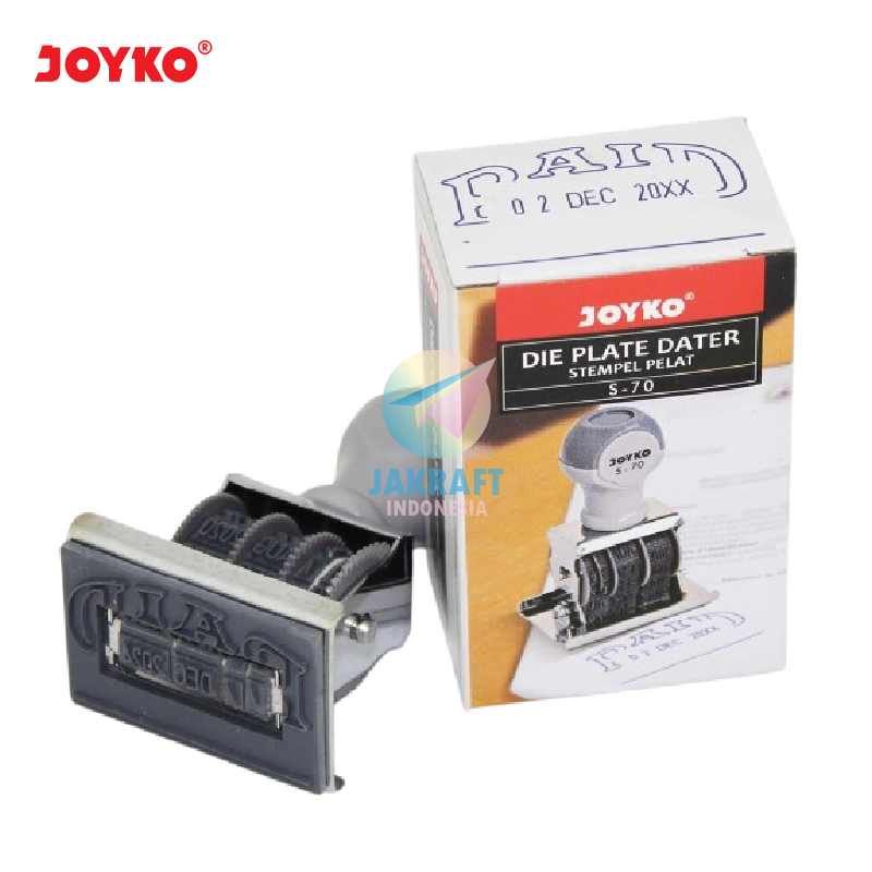 (1 Pcs) Stamp Stamp "PAID" & Date Month Year JOYKO S-70 Date Month Year ...