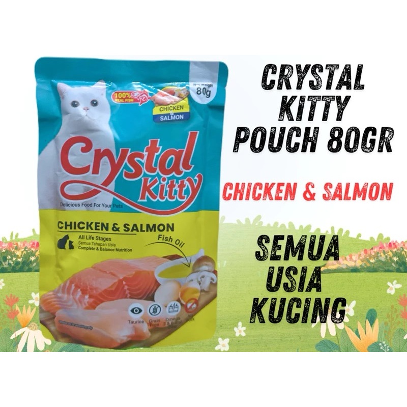 Crystal kitty pouch 80g sachet cat food | Shopee Philippines