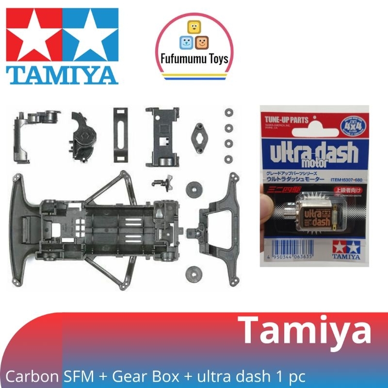 Tamiya 95239 Mini 4WD Carbon Reinforceed Super FM Chassis Set + Ultra Dash 1 Pc | Shopee Philippines