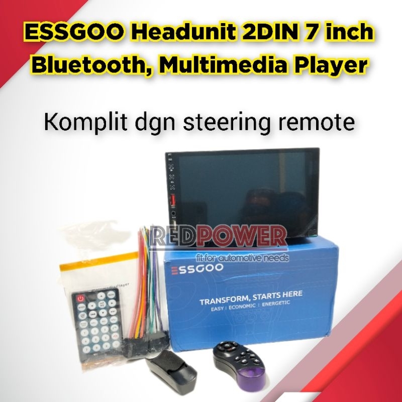 Essgoo headunit 2 din double din universal 7 inch radio bluetooth usb ...