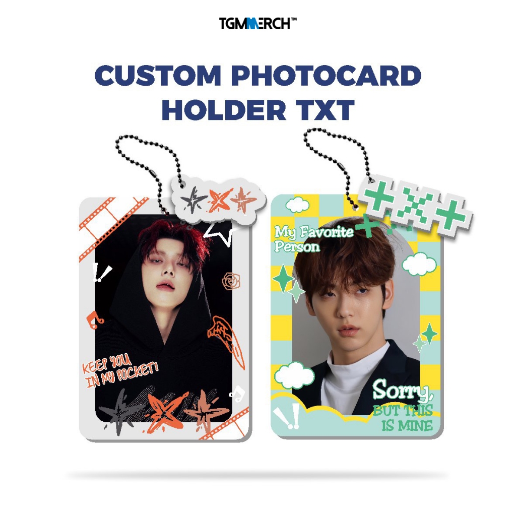TGM MERCH - Acrylic Photocard Holder TXT | K-Pop Korean Idol PC Case ...