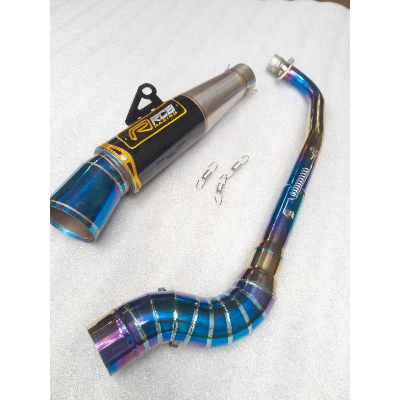 RCB Pipe canister conical open specs exhaust Pipe for Wave 125 Xrm 110/ ...