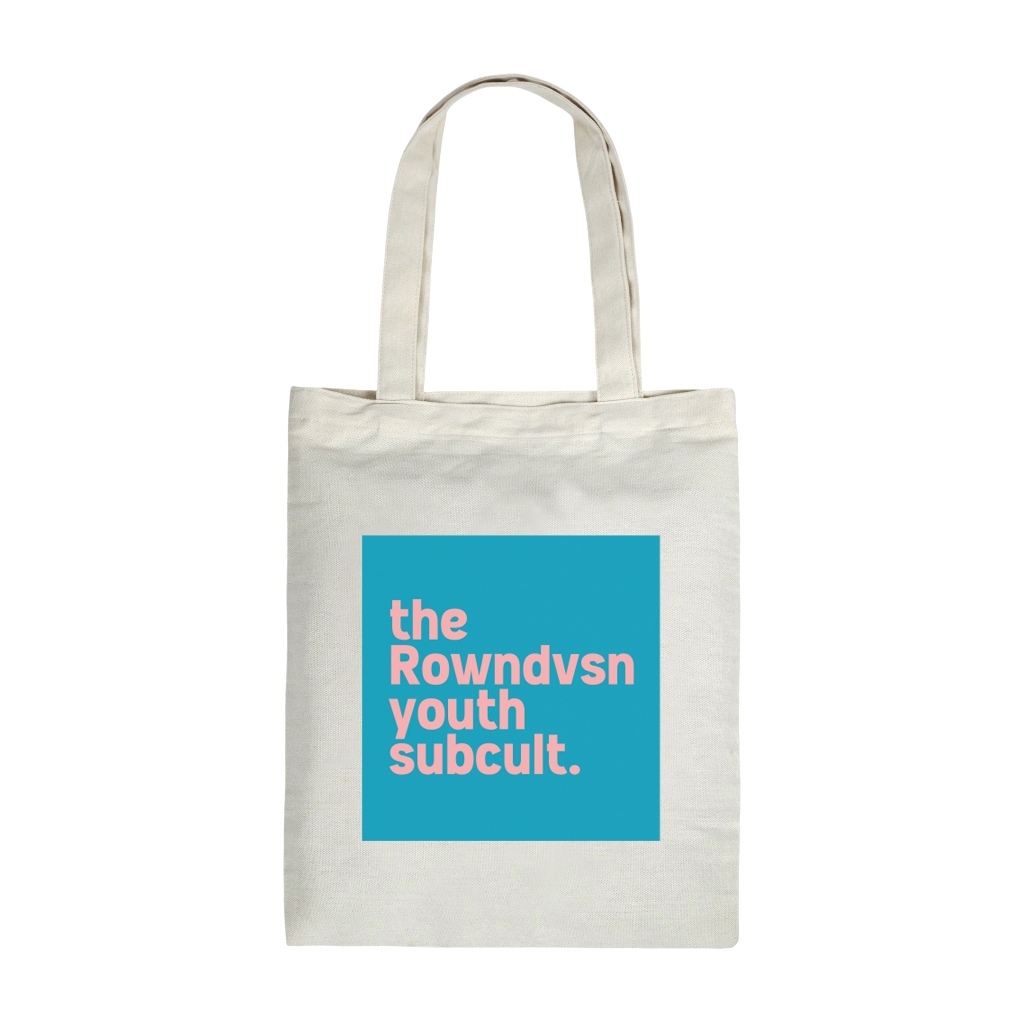 Rown Division Official Tote Bag - Rowndvsn Argona Off-White Blue ...