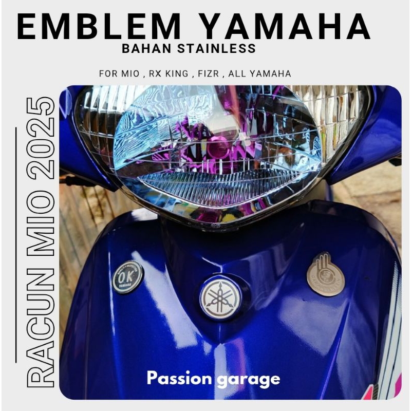 STAINLESS MIO I EMBLEM Mio sporty stainless Logo | Shopee Philippines