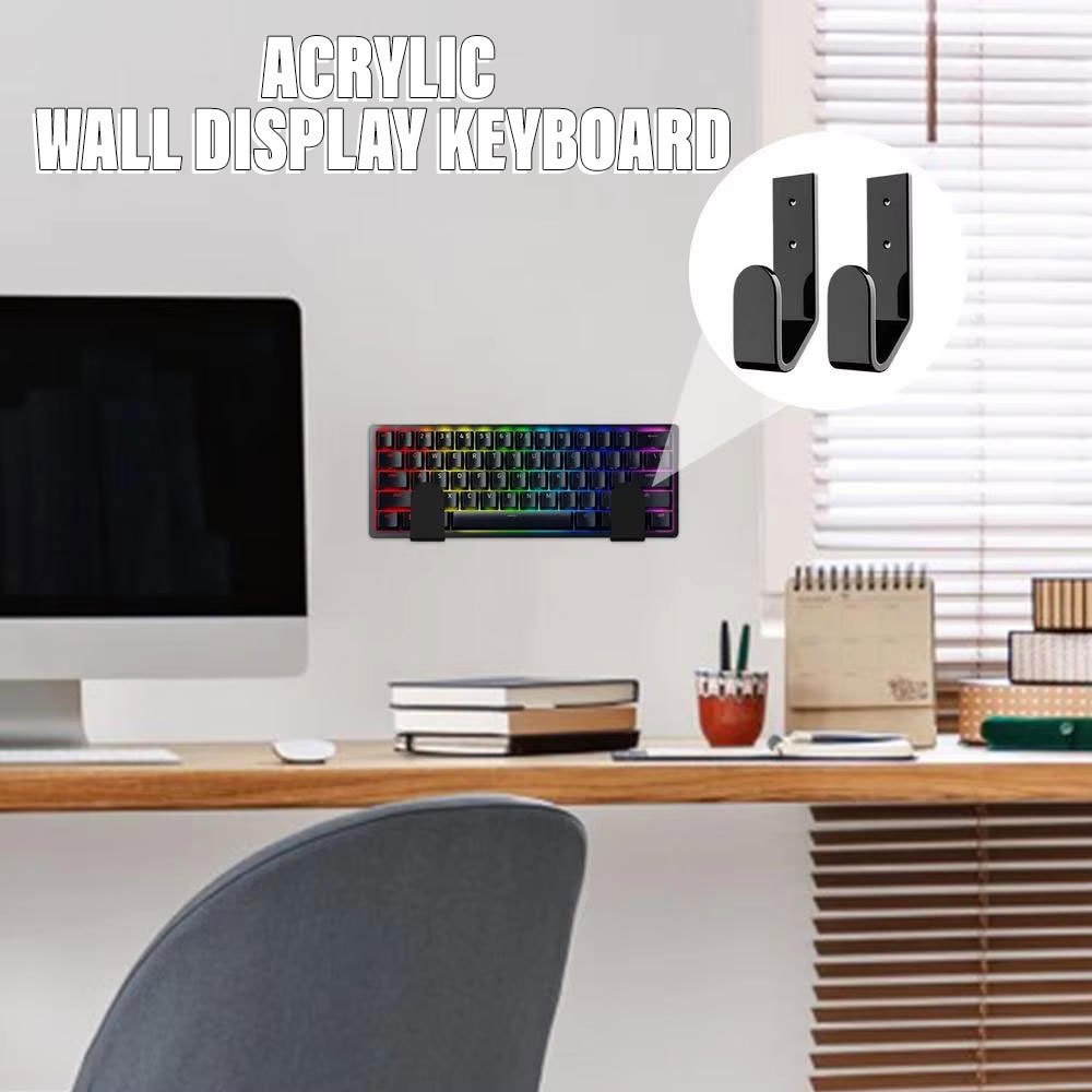 Acrylic Keyboard hanging Holder Wall Mounted Acrylic Keyboard Holder ...