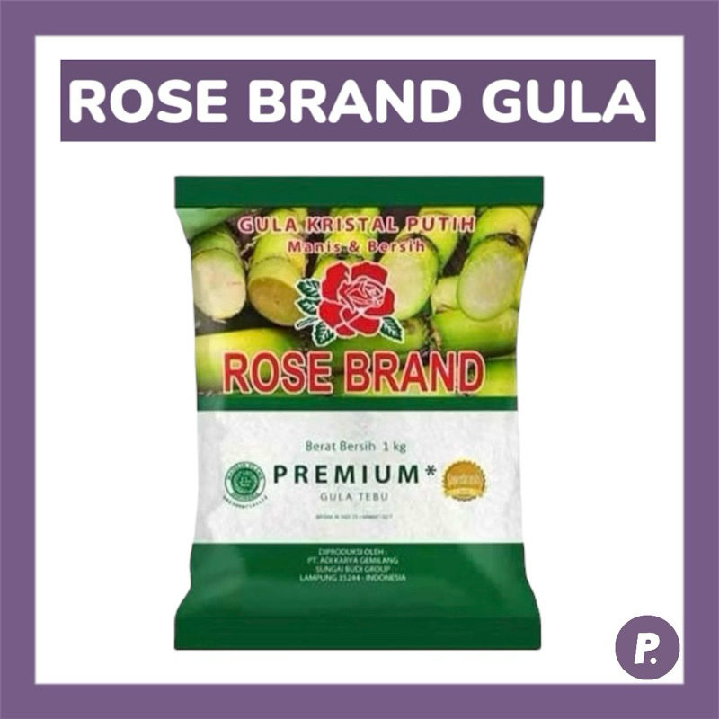 ROSE BRAND SUGAR - 1 kg - WHITE CRYSTAL SUGAR - PREMIUM SUGAR CANE ...