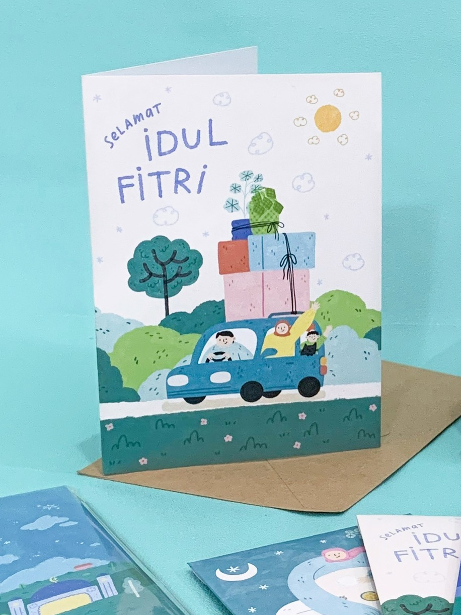 Eid Greeting Card - KUMPUL RAYA 2025 Collection - Eya & Lilut | Eid ...