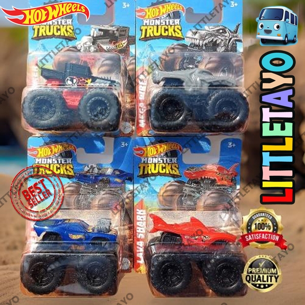Hotwheels MONSTER TRUCKS MINI BONE SHAKER RODGER DODGER LAVA SHARK MEGA ...