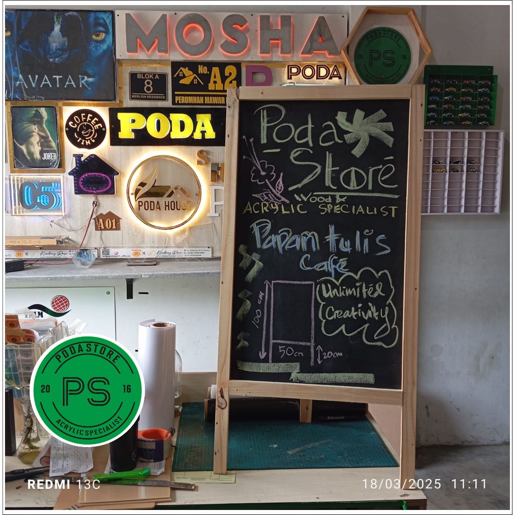 Cafe whiteboard / cafe menu board | Shopee Philippines
