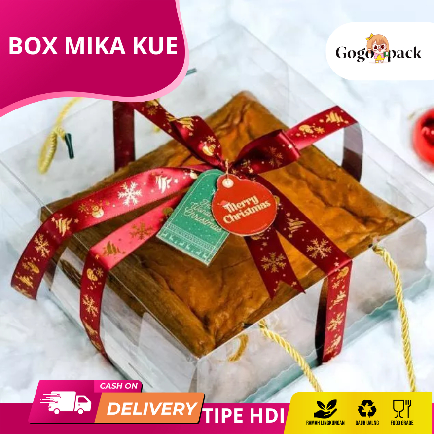 Transparent Mica Box / Mica Box / Handle Mica Box / Rope Box / Food Box ...