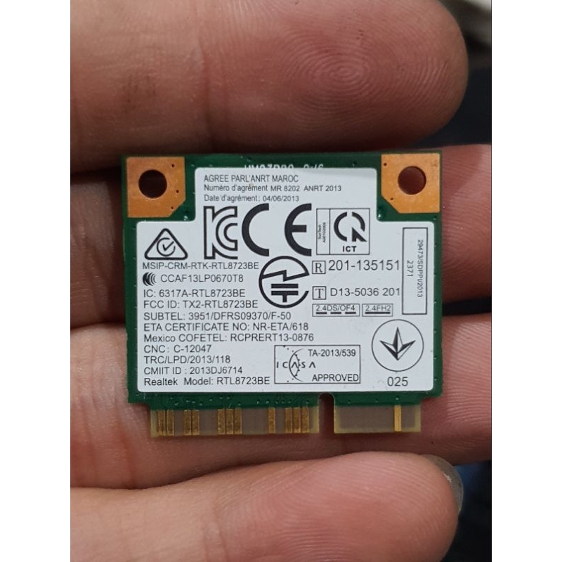Realtek model: RTL8723BE, wifi card wilan wireless wifi card | Shopee ...