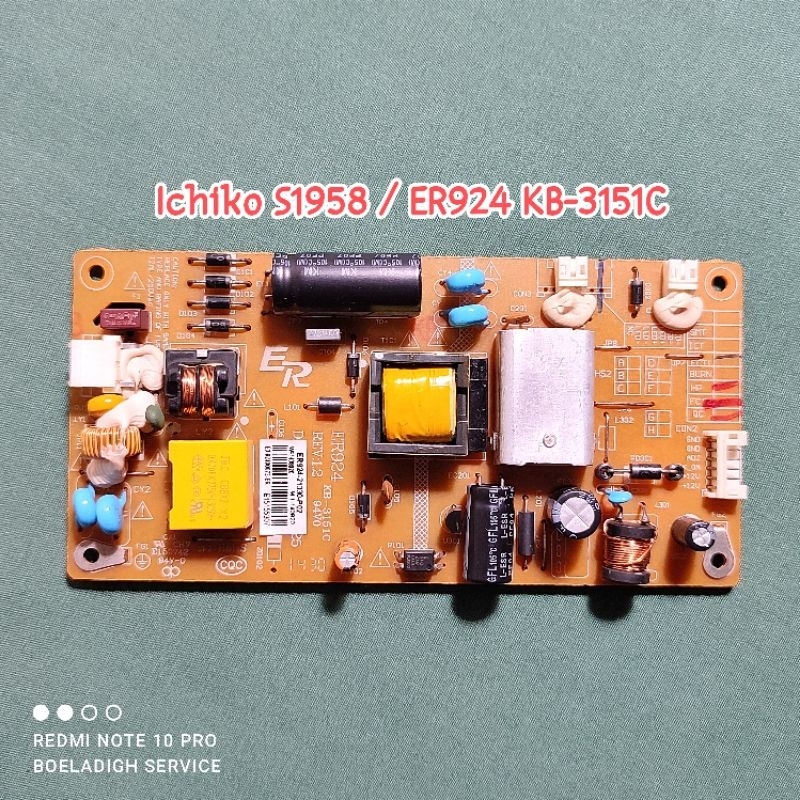 Psu LED TV Power Supply Ichiko S1958 ER924 KB-3151C | Shopee Philippines