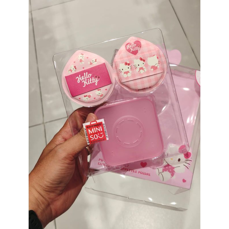 MINISO Powder Puff + Container SANRIO Collection (2pcs) HELLO KITTY ...