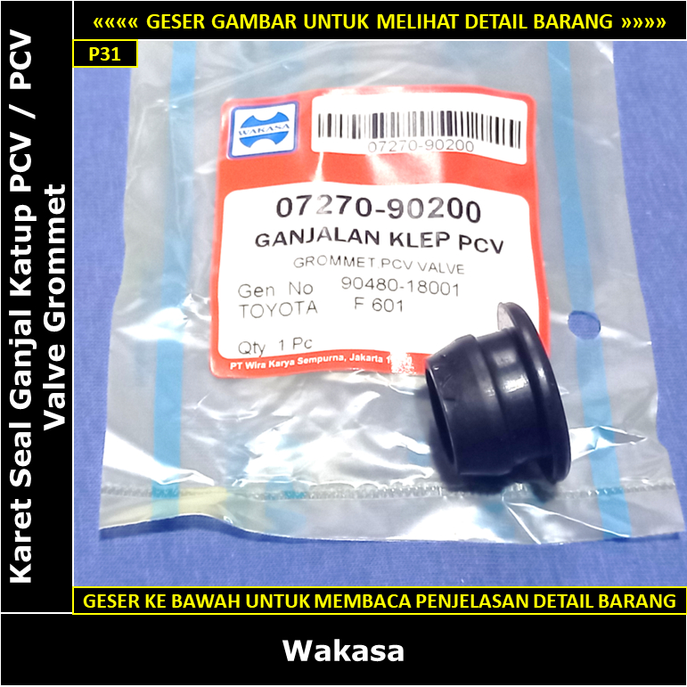 Rubber Seal Grommet PCV Valve Honda Accord VTI / VTIL S86 2300 cc 1998 ...