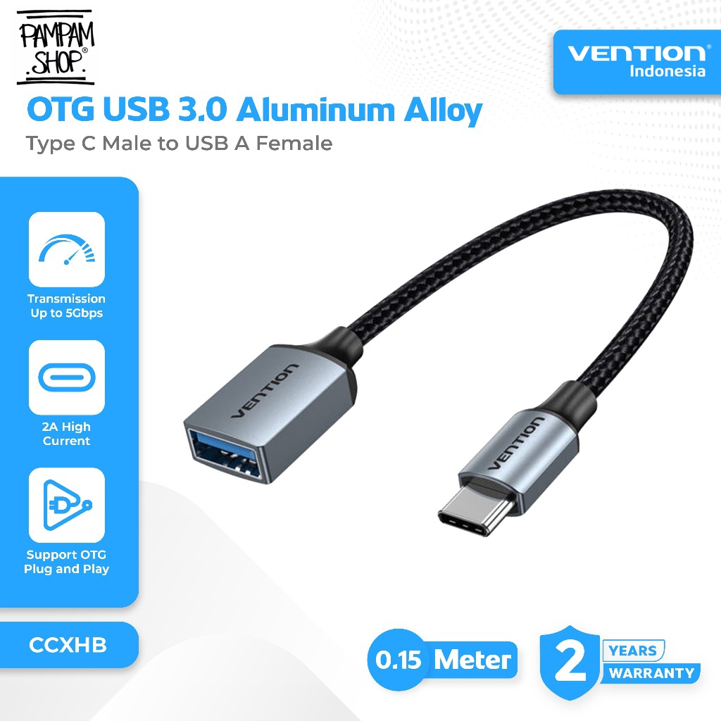 VENTION CCXHB OTG Cable Type C Male to USB A 3.0 Female Charging 2A and ...