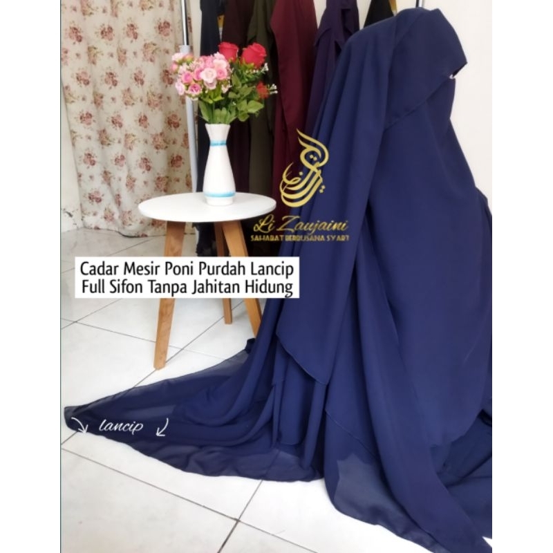 Egyptian Veil with Zipper Fringe, Pointed Purdah | Shopee Philippines