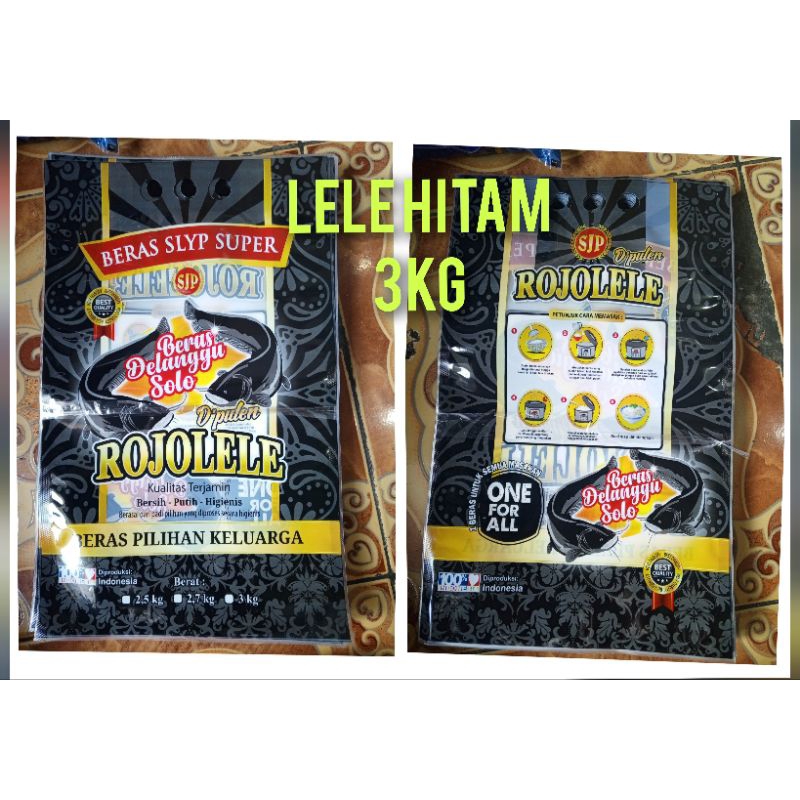 HITAM Laminated plastic 2,5kg- 3,0kg black ROJO LELE stamp (100 sheets) | Shopee Philippines