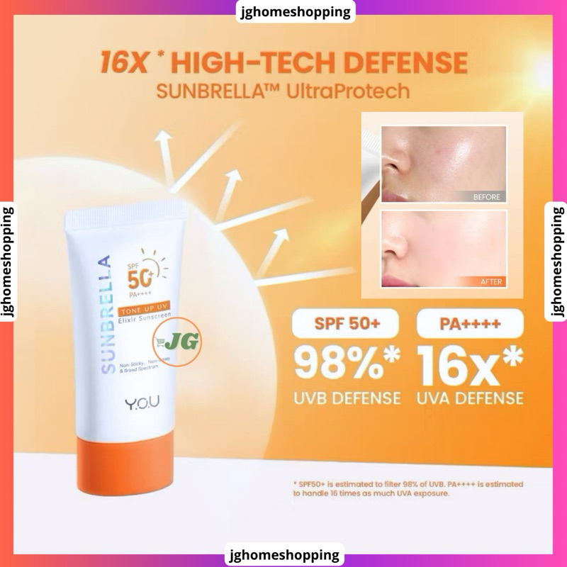 Y.O.U You Sunbrella TONE UP UV Elixir SUNSCREEN SPF 50+ PA ...