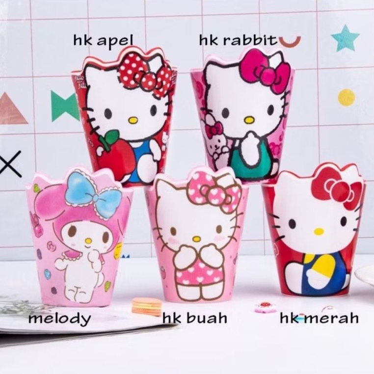 HELLOKITTY Children's character cups, cute melamine cups, imported ...