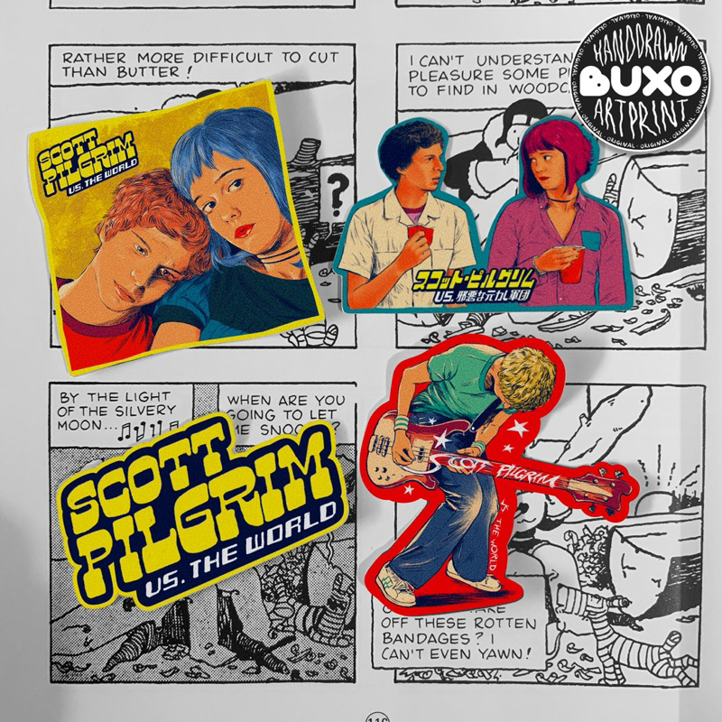 MATAHARI Buxo - SCOTT PILGRIM VS THE WORD vinyl sticker / waterproof ...