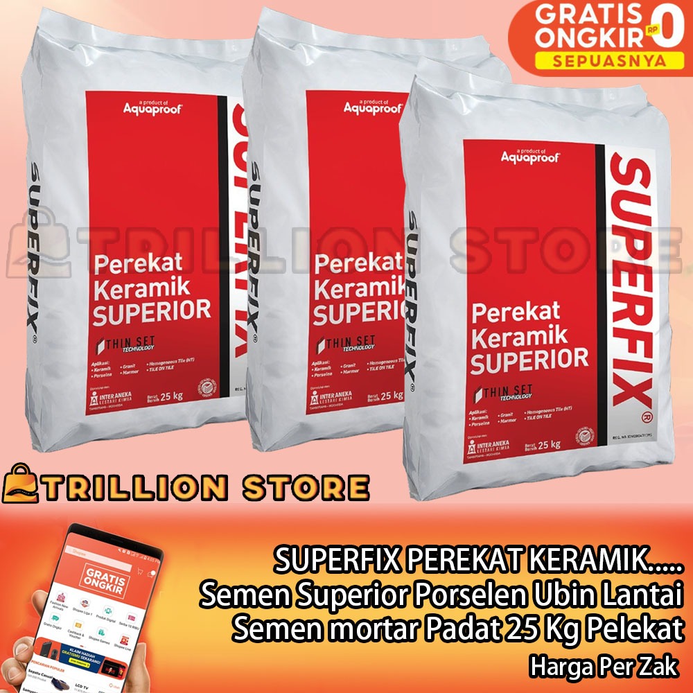 [Instant] Superfix Superior Ceramic Adhesive Porcelain Prekat Floor ...