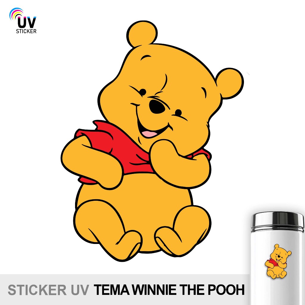 UV STICKER - WINNIE THE POOH CARTOON THEME | UV STICKER, MOTORCYCLE ...