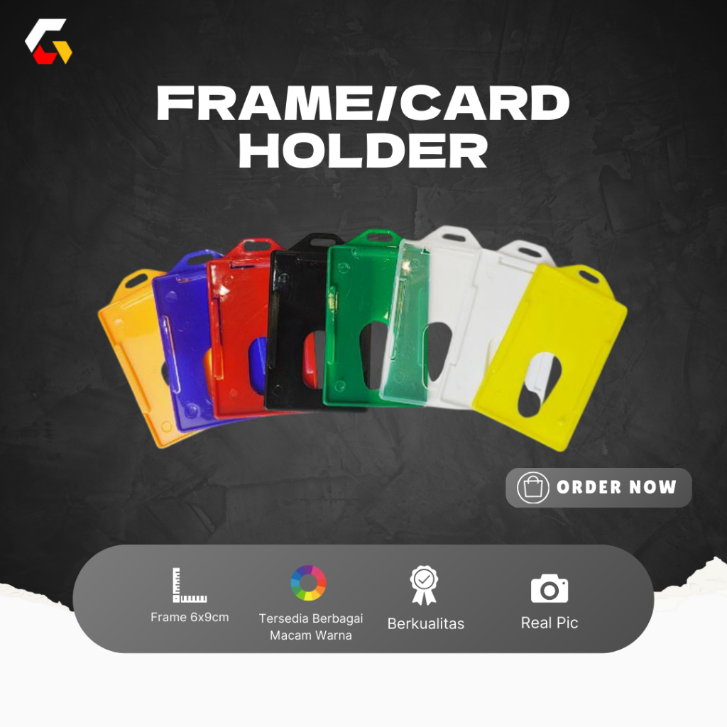 Standard ID Card Holder Frame, Mica Portrait Plastic Name Tag Holder ...