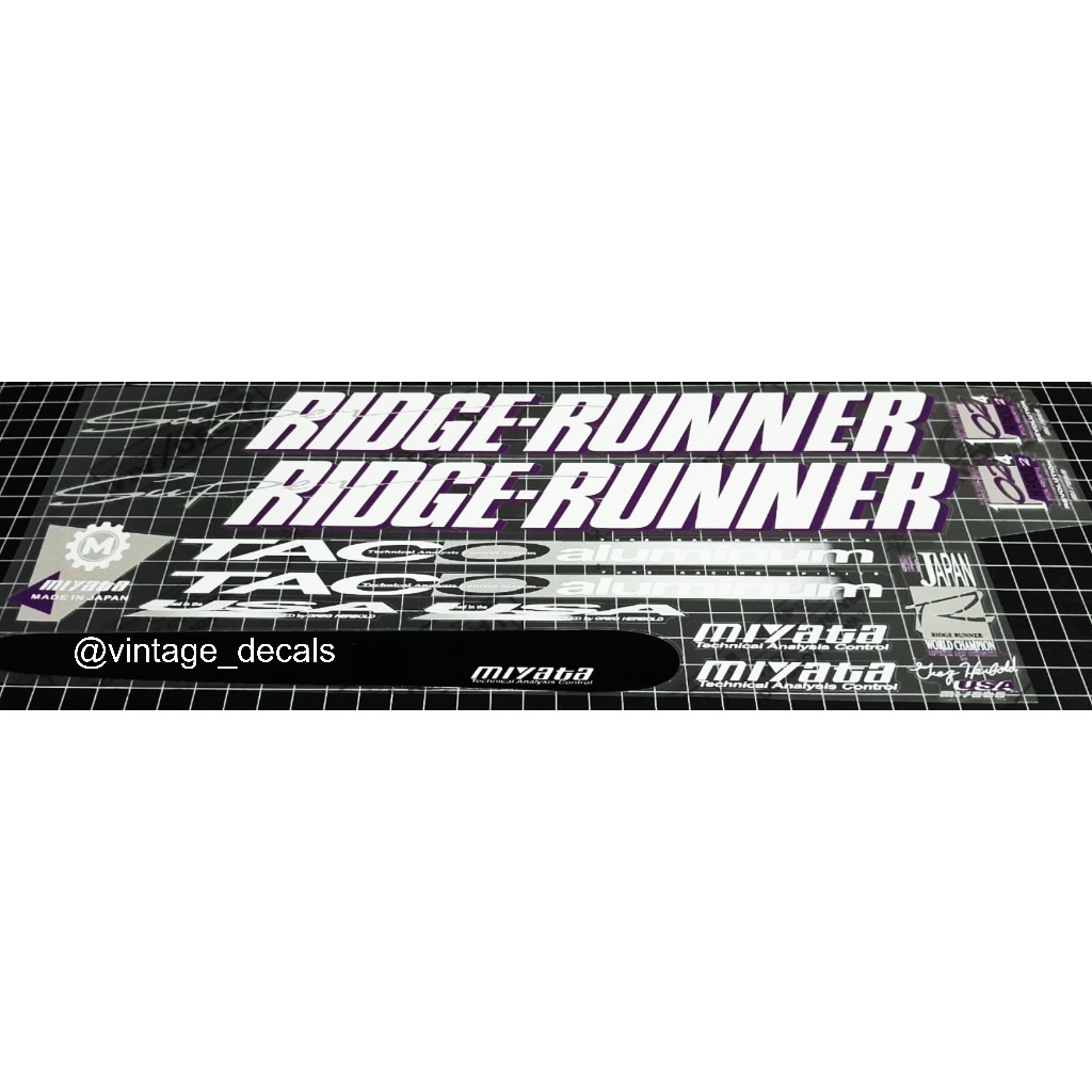 Miyata Super Ridge Runner TACO aluminum carbon deltaforce decals ...