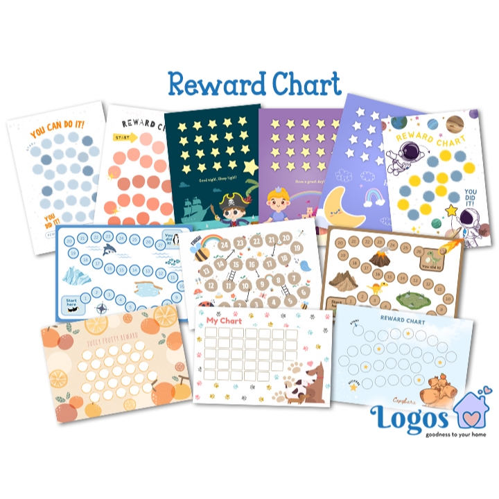 Reward chart for children attached to the teacher potty train sleep ...