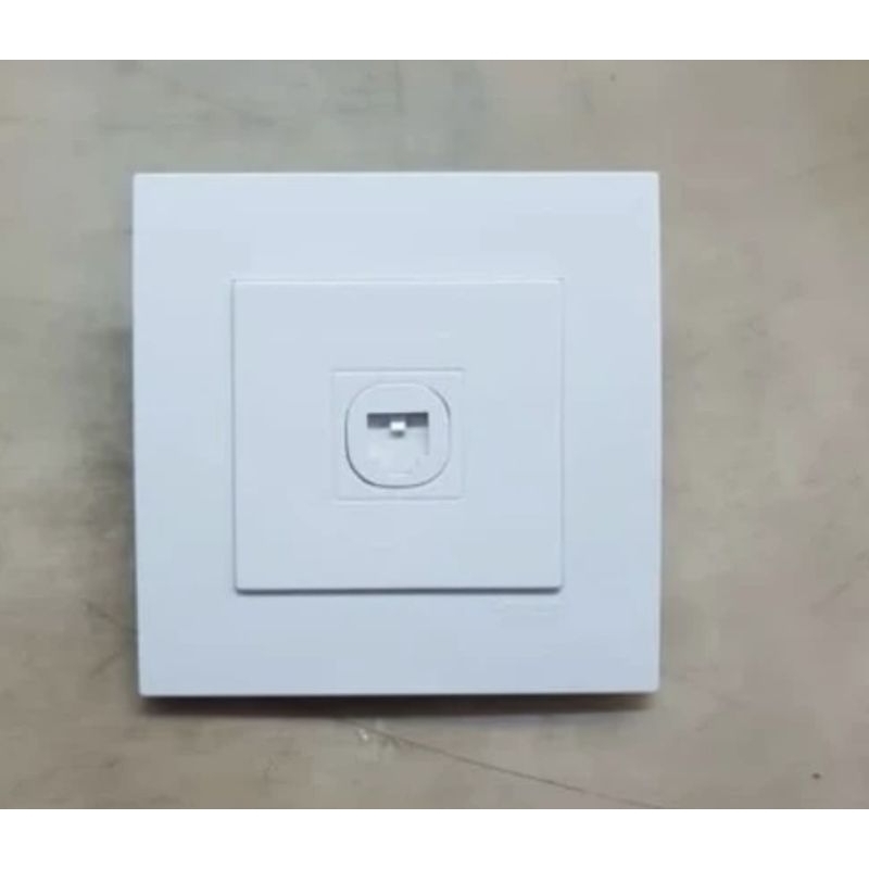 PUTIH RJ11 CAT3 Schneider KB31TS Vivace Telephone Outlet Socket White ...