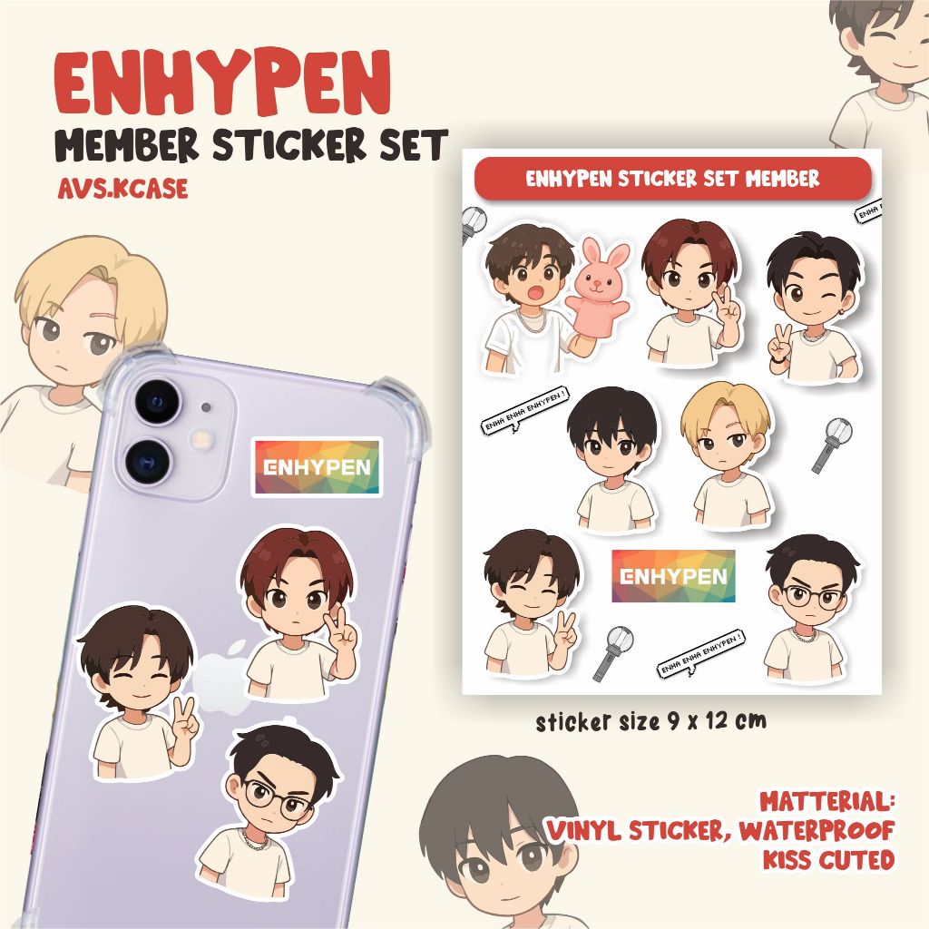 ENHYPEN MEMBER STICKER SET | Shopee Philippines