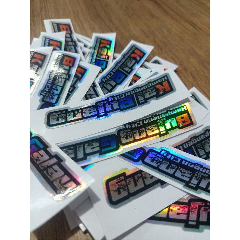 Logo Sticker 2 - Requet Your Own Design Can Request Size | Shopee ...