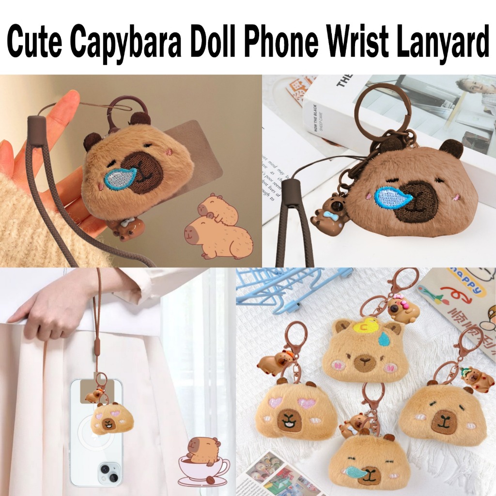 GANTUNGAN HP Cute Capybara Doll Cell Phone Strap / Cute Capybara ...