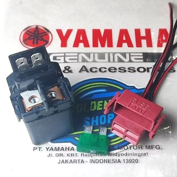 Bendik starter switch starter relay yamaha + socket R25 MT 25 Xmax-yzf ...