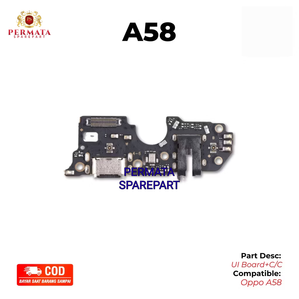 OPPO A58 CHARGED BOARD | HP CAS CONNECTOR | Shopee Philippines