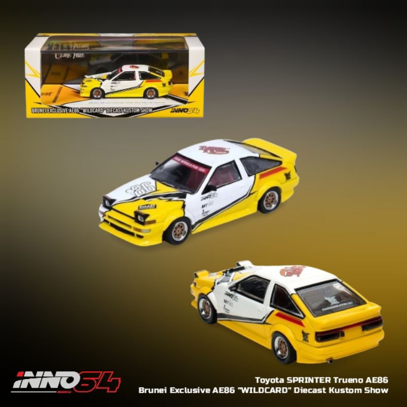 Inno64 Toyota SPRINTER Trueno AE86 Brunei Exclusive AE86 "WILDCARD ...