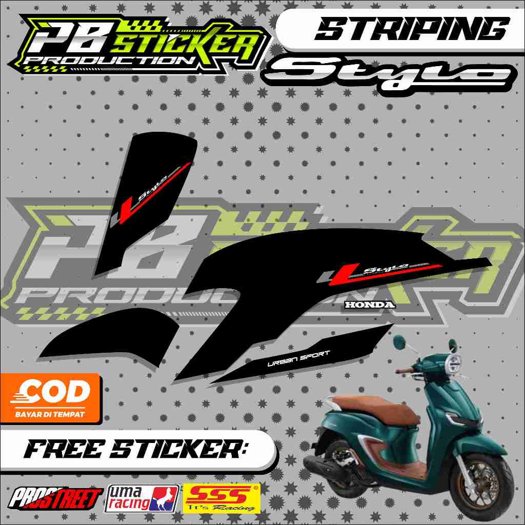 STRIPING VARIATIONS HONDA STYLO 160 / STICKER LIST HONDA STYLO 160 ...