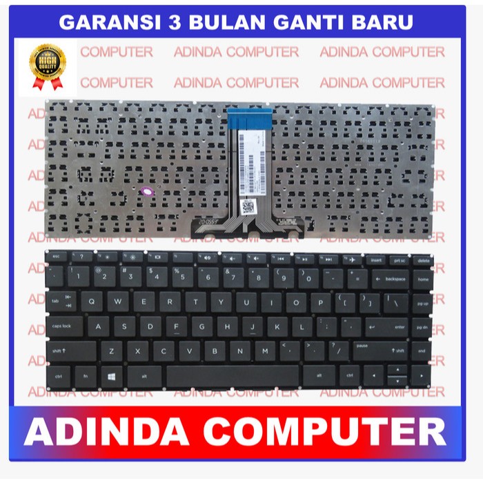 LAPTOP KEYBOARD HP 14-AB 14-BW015 HP 14-BW017AU 14-BW501AU HP 240 G6 ...