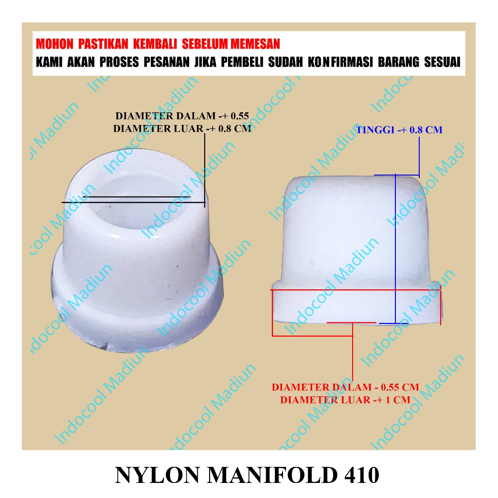 NM4 NYLON MANIFOLD / MANIFOLD HOSE RUBBER SEAL / NYLON MANIFOLD 410 ...