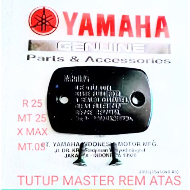 Yamaha R25 MT25 X MAX MT.03 top brake master fluid cap.ORIGINAL ...