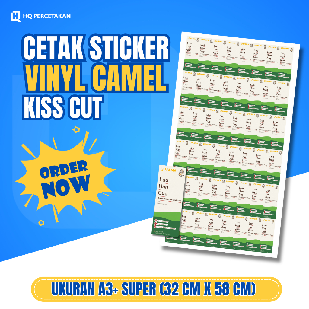 PRINT VINYL CAMEL STICKERS – KISS CUT A3+ SUPER (32 x 58 cm) | Shopee ...