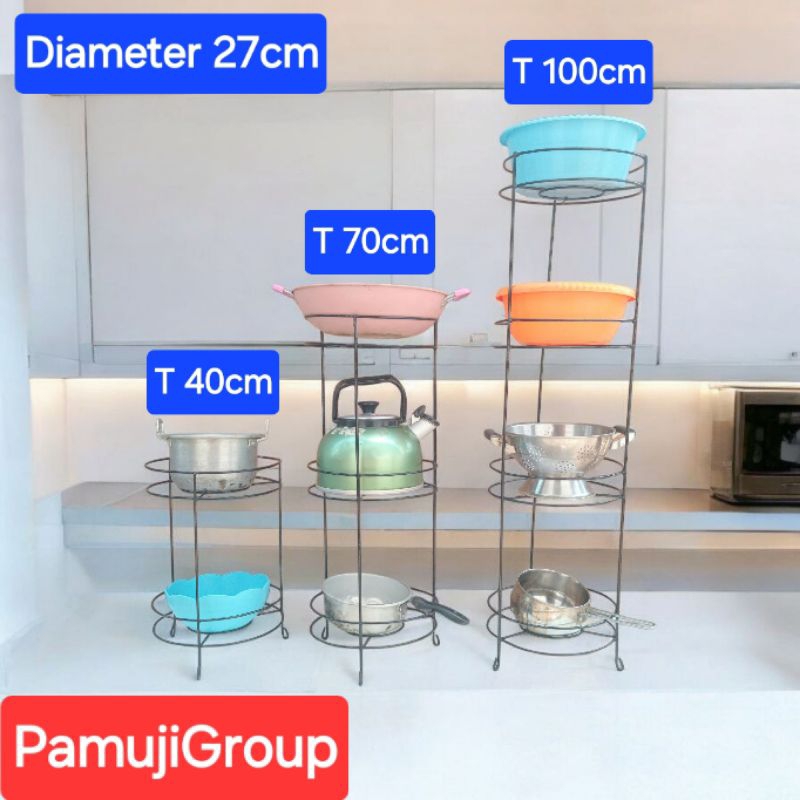 Kitchen Rack, Multifunctional Stacking Pot Rack, Multifunctional Multi ...