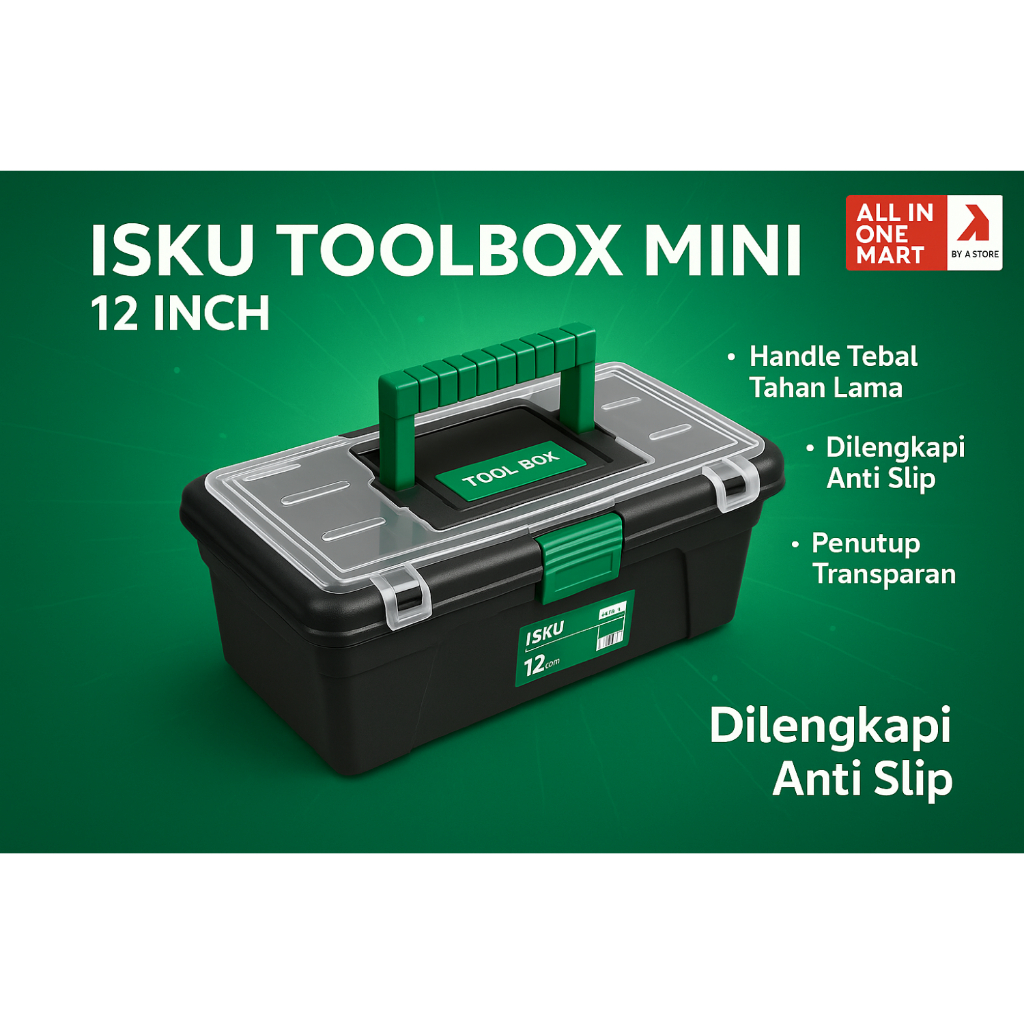 ISKU Tool Box Mini 12 Inch Small Tool Box- Multi Tool Box | Shopee ...