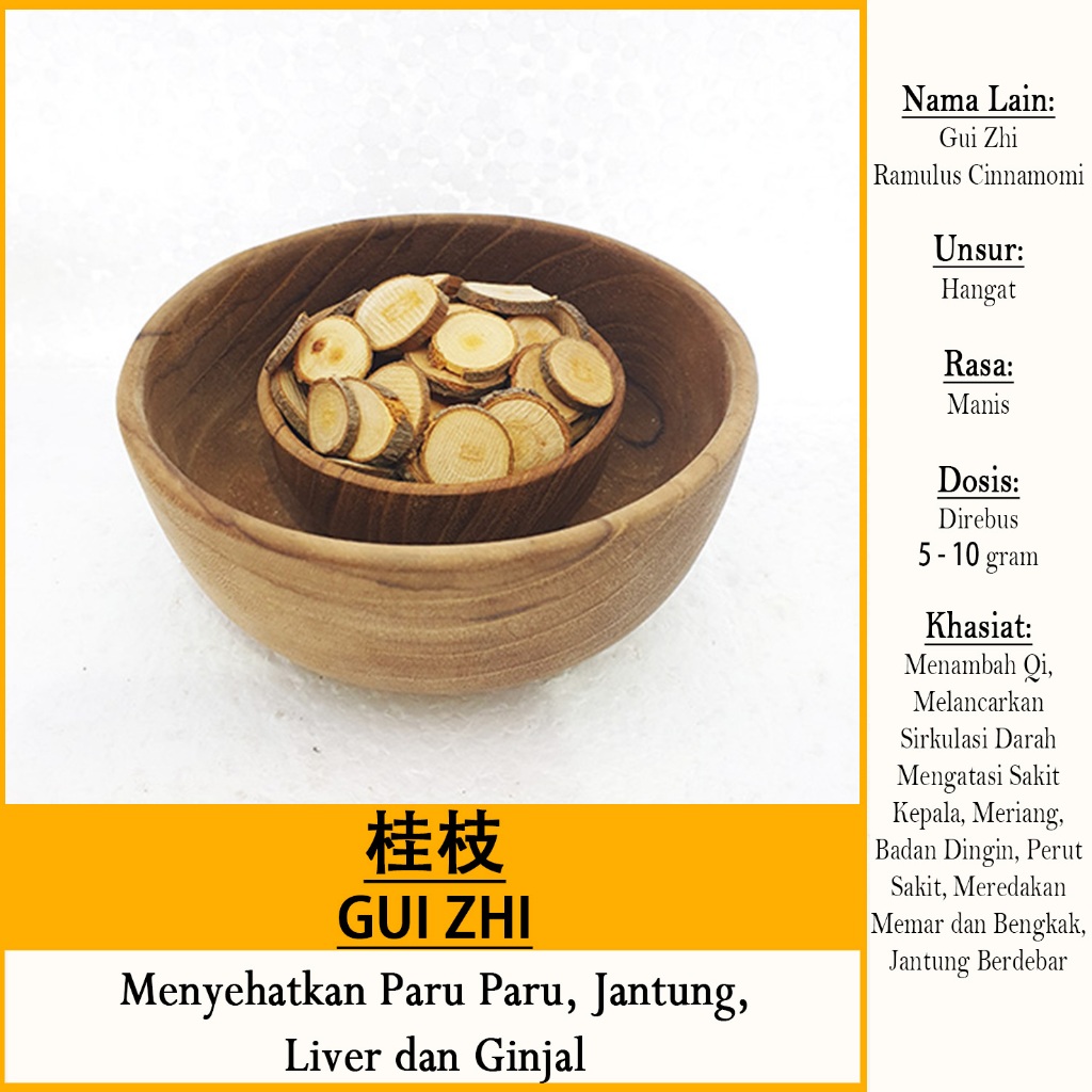 GUI ZHI PIAN [Ramulus Cinnamomi ] Herbal TCM Per 100 Grams | Shopee ...