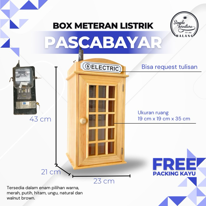 Natural Long Postpaid Electricity Meter Box | Shopee Philippines
