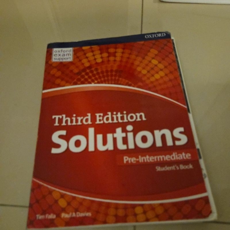 Third edition solutions pre intermediate students book | Shopee Philippines