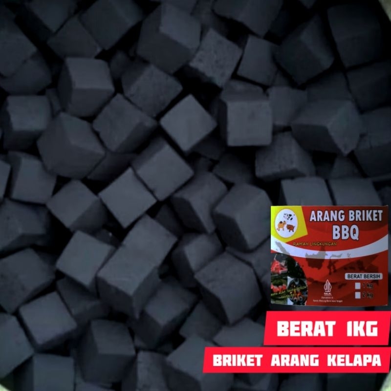 Bbq Charcoal Briquettes 1kg Imported Quality Eco-Friendly Black ...